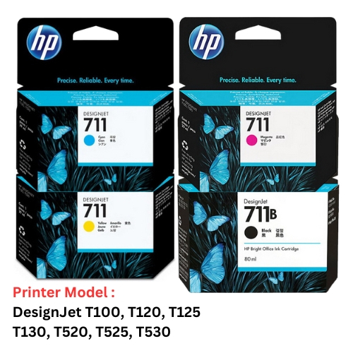 HP 711 / 711B - DesignJet T120 / T125 / T130 / T520 / T525 / T530 ...