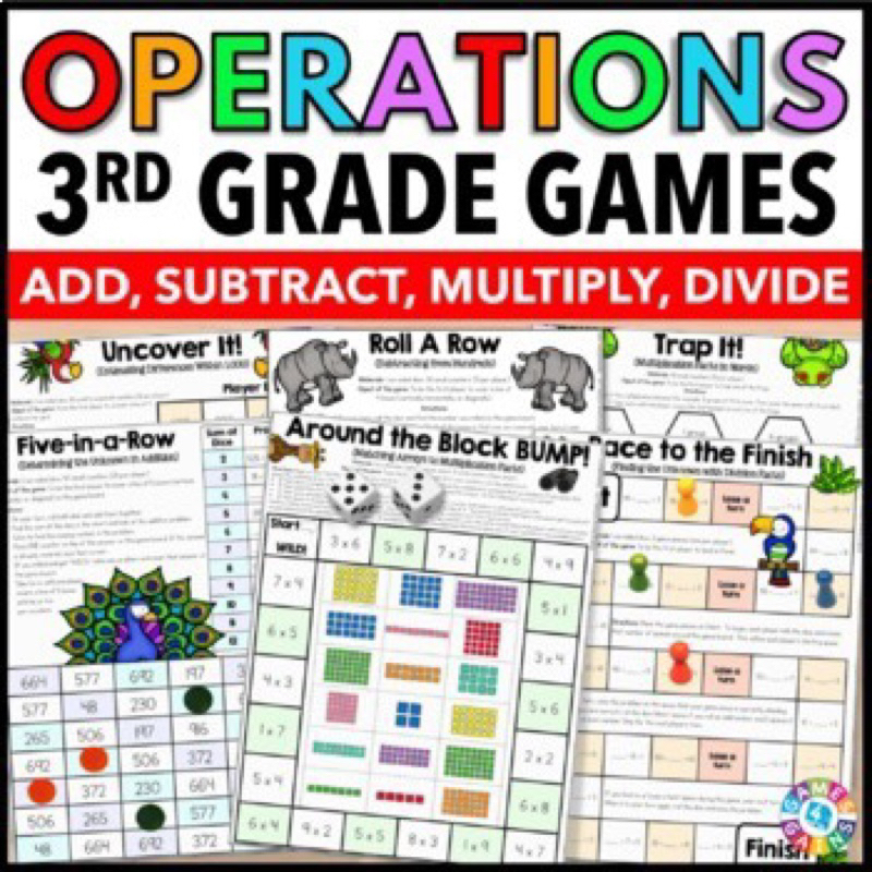 [PDF] Math Center Games - Addition, Subtraction, Multiplication ...
