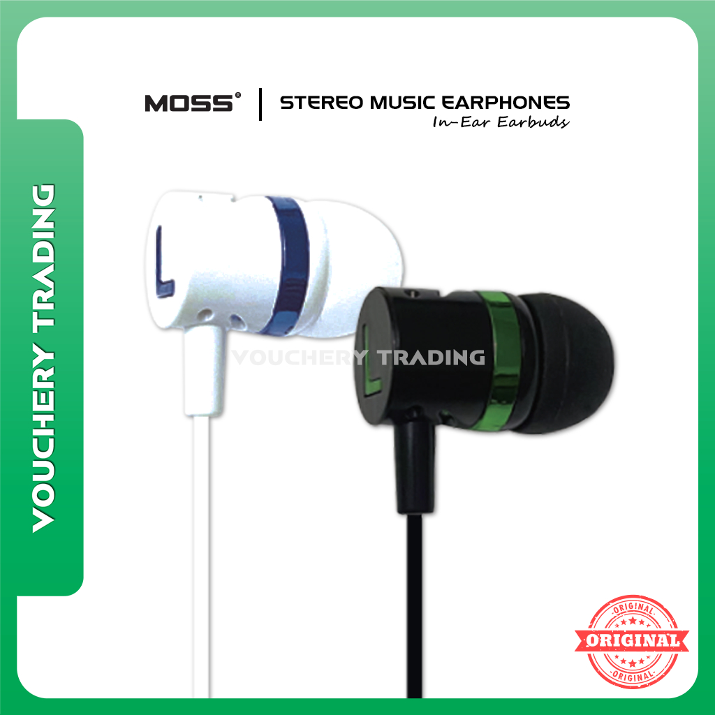 MOSS Stereo Music Earphones In-Ear Earbuds Handsfree Headset 3.5mm ...