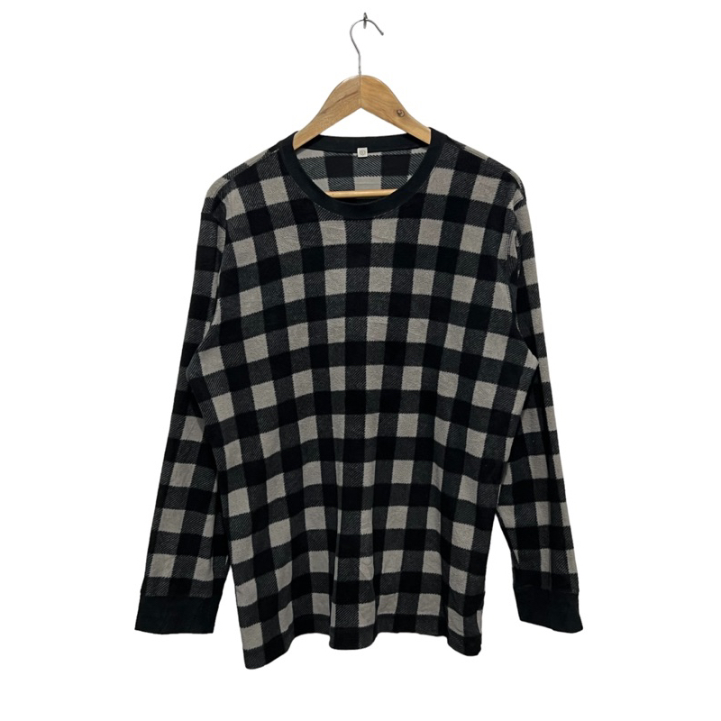 UNIQLO Checkered Sweatshirt | Shopee Malaysia