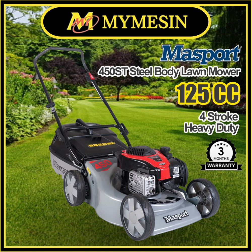 MY Masport 18" Lawn Mower 450ST (B&S Petrol Engine) 4 Stroke Mesin ...