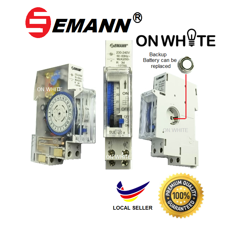 EMANN SUL180a TIME SWITCH 230-240VAC 1POLE DIN RAIL TYPE | Shopee Malaysia