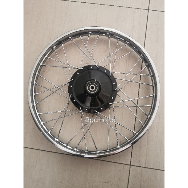 YAMAHA Y100 Y80 FRONT RIM Lidi 1.20 terus pasang motor complete ...