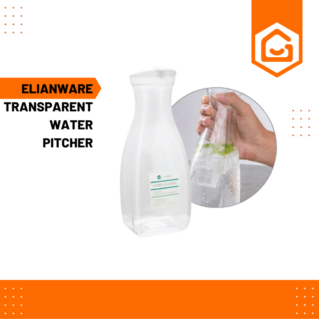READY STOCK ELIANWARE TRANSPARENT WATER PITCHER FRIDGE ORGANIZER BEKAS ...