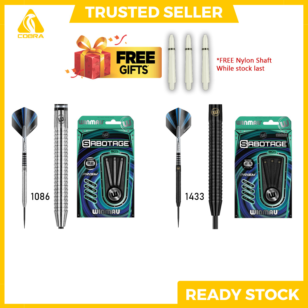 Winmau Sabotage 90% Tungsten Steel Tip Darts (1086) | Shopee Malaysia