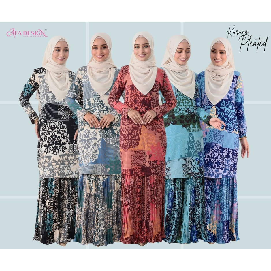 KURUNG PLEATED BY AFA DESIGN | Shopee Malaysia