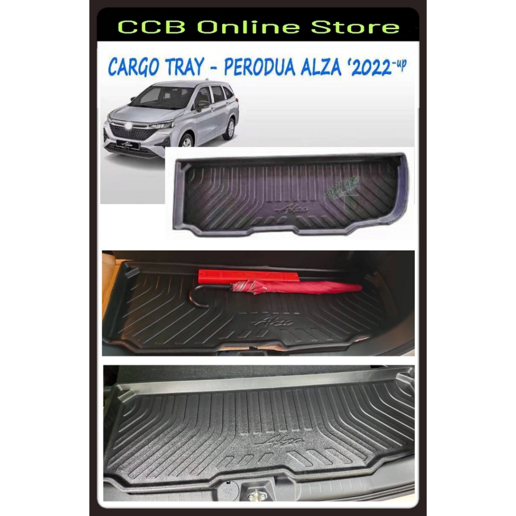 ABS Perodua Alza 2022-2024 Above Car Boot Tray Luggage Cargo Trunk Tray ...
