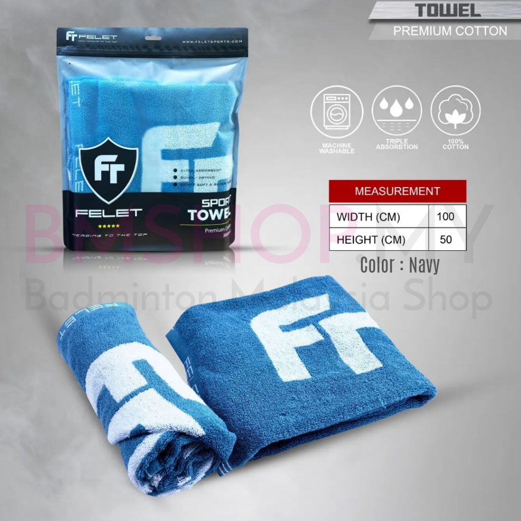 Felet Towel Sport Towel (3 COLORS) | Shopee Malaysia