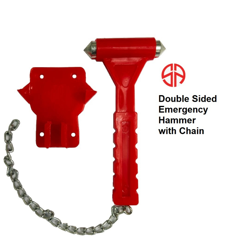 Emergency Hammer Double Sided Safety Hammer Window Glass Breaker with ...