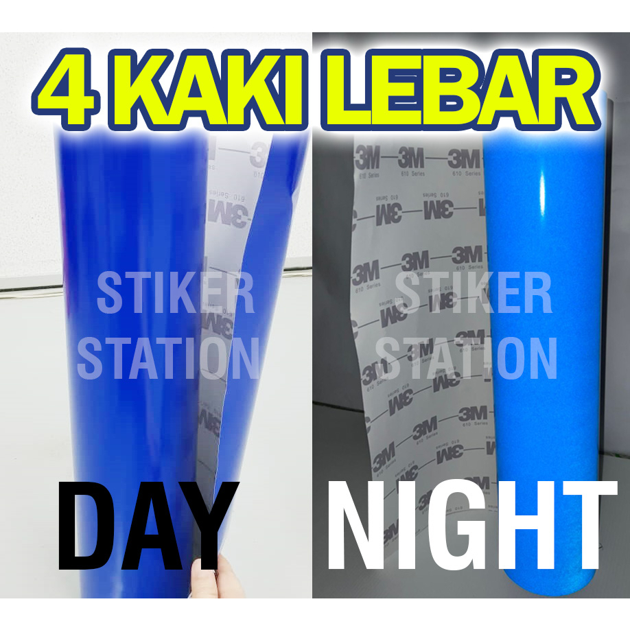 3M 610 - 4 KAKI LEBAR - 4FT Reflective Sticker Pantulan Cahaya Sticker ...