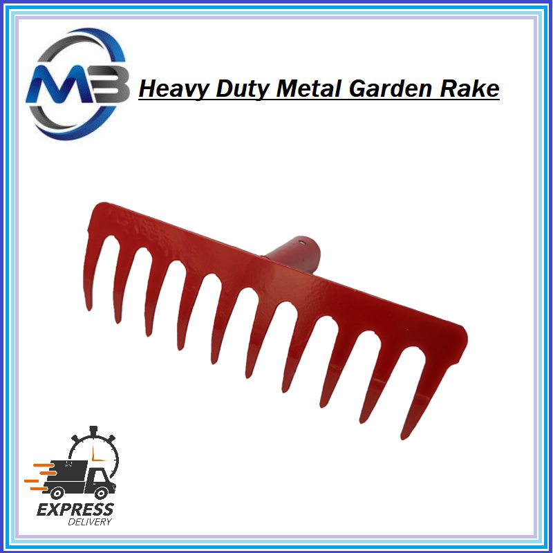 Heavy Duty Red Rake #Pencakar Besi #Garden #Farm #Rumput | Shopee Malaysia
