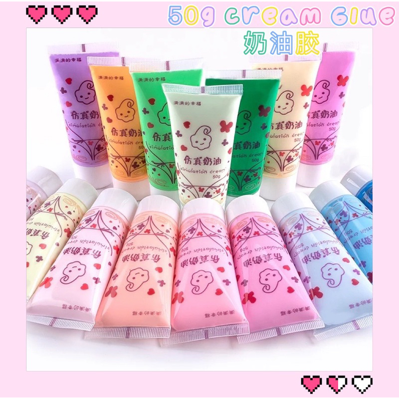 【READY STOCK】‼️50ml Simulation Cream Gel Cream Glue Artificial Gel DIY ...