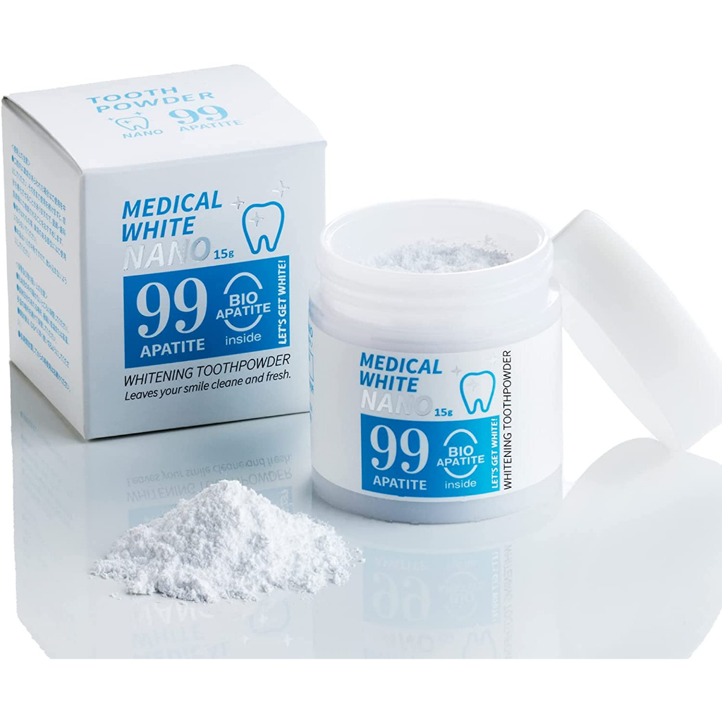 JAPAN MEDICAL WHITE NANO 99 WHITENING TOOTH POWDER - 15g | Shopee Malaysia