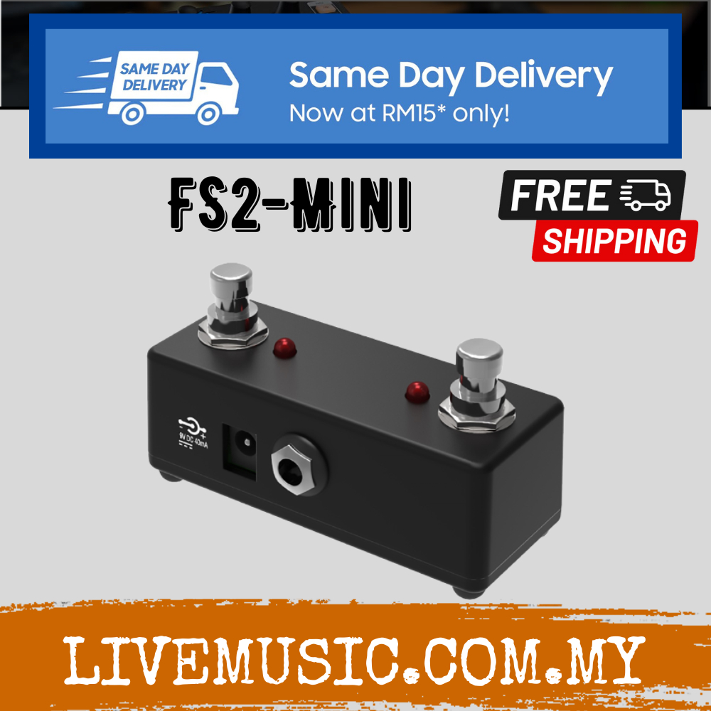 Laney FS2-MINI Dual Footswitch with LEDS ( FS2 MINI / FS2MINI ...