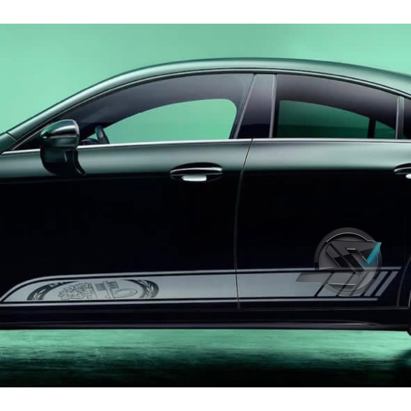 (Ready Stock) S1052# 1Set 2pcs AMG 55th anniversary Car Body Stripe ...