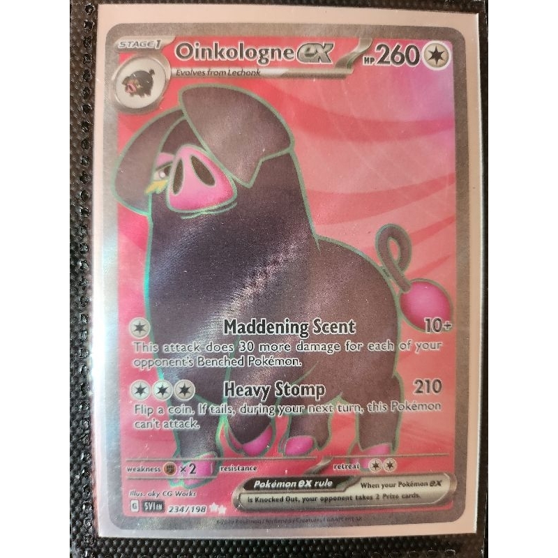 PTCG Sv01 Scarlet and Violet (Base Set) Oinkologne ex Full Art 234/198 ...