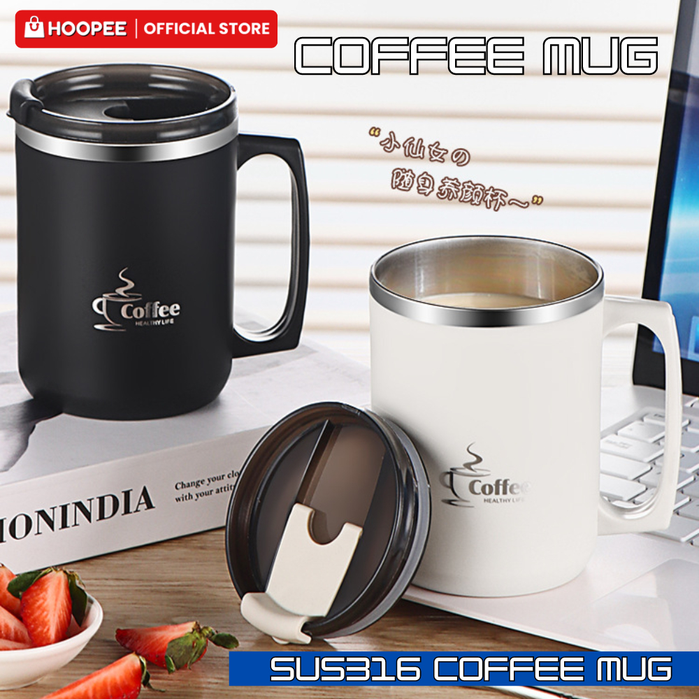 💯 ORI COFFEE CUP Cawan Stainless Steel Thermos Tumbler Mug Bottle ...