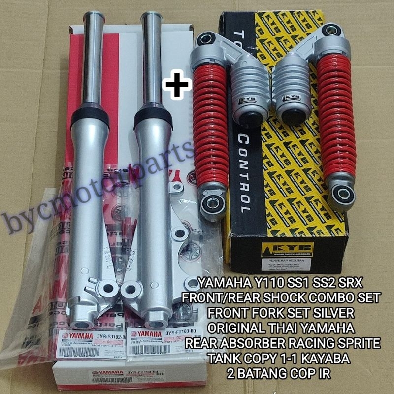 ASORBER DEPAN BELAKANG YAMAHA Y110 SS1 SS2 SRX FRONT FORK SET THAI ...