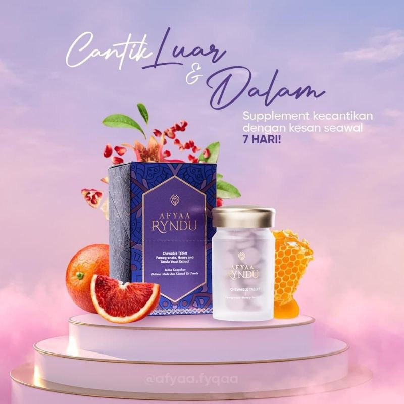 【Rynd U】 Cerahkan Kulit Ready Stock -30tablets with Box 美白补水糖 | Shopee ...