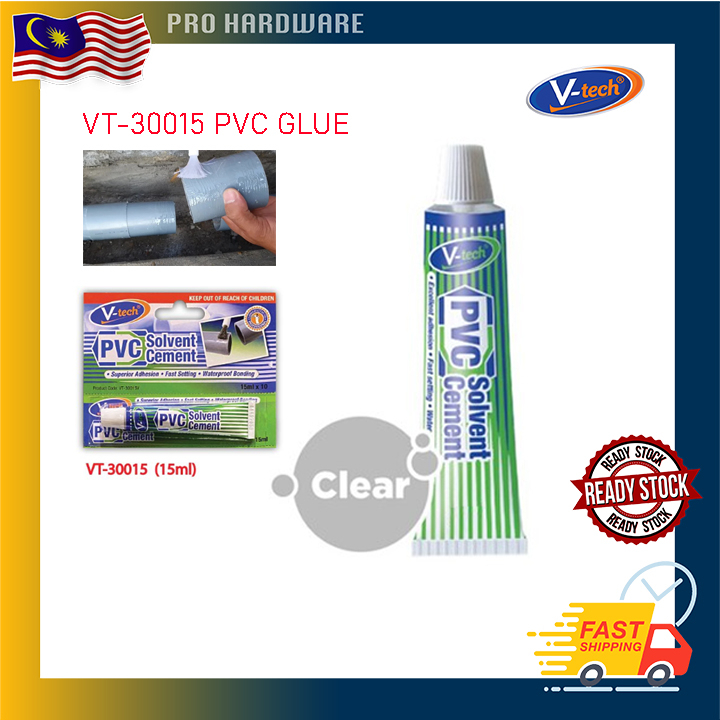 VITAL VTECH VT30015 PVC ABS Solvent Cement Gum PVC Pipe Glue BRAND V-TECH 15ml | Shopee Malaysia