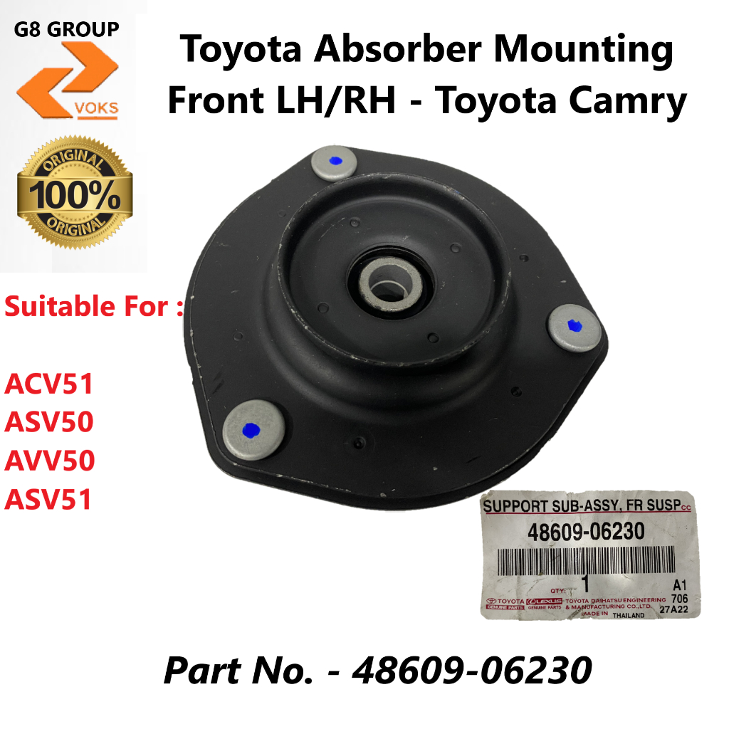 Toyota Absorber Mounting Front LH/RH - Toyota Camry ( 48609-06230 ...
