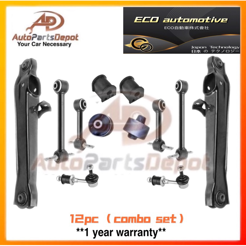 12 ITEM/FULL SET PROTON WIRA WAJA GEN2 PERSONA PUTRA REAR LOWER ARM ...