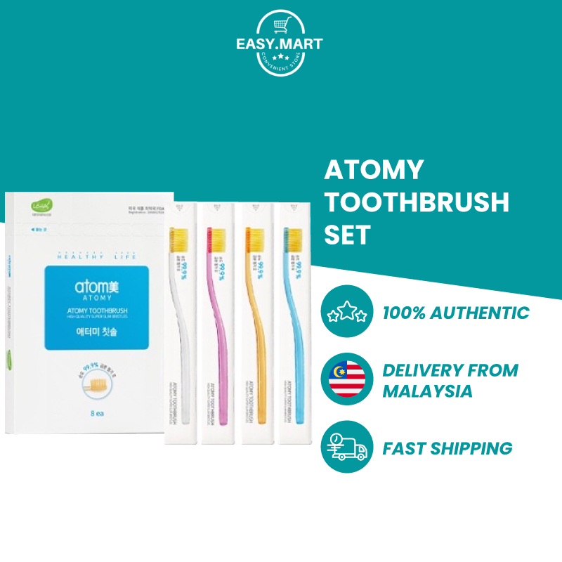 READY STOCK [Atomy] Toothbrush - 1set * 8ea 艾多美牙刷 一套8支 Soft Toothbrush ...