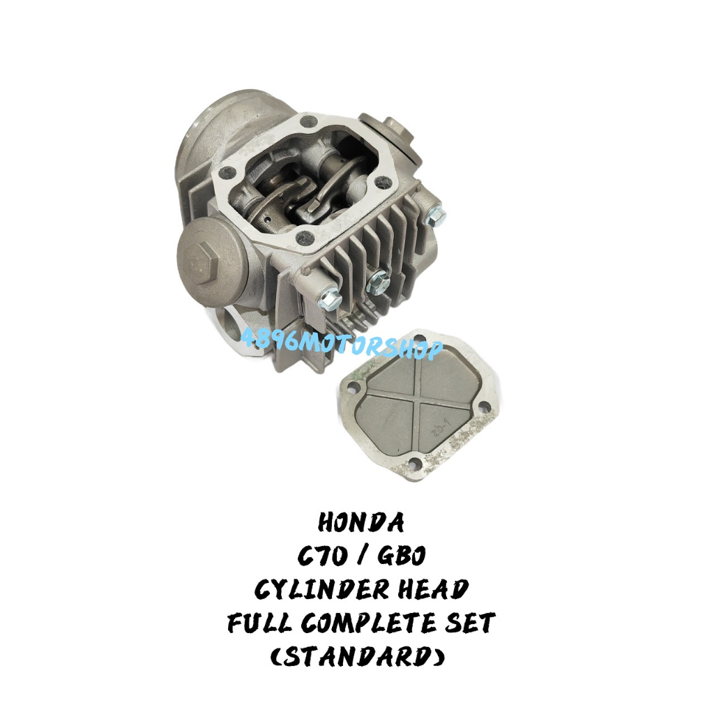 HONDA C70 GBO GBOJ GBO-J CYLINDER HEAD STANDARD FULL COMPLETE SET VALVE ...