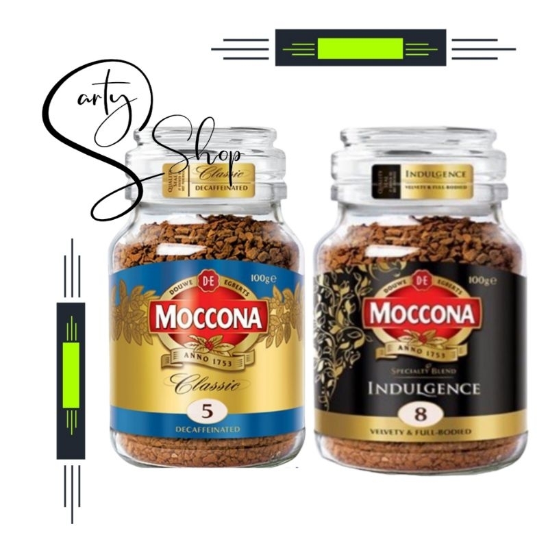 Moccona Classic DE Caffenated & INDULGENCE COFFEE 100gm | Shopee Malaysia