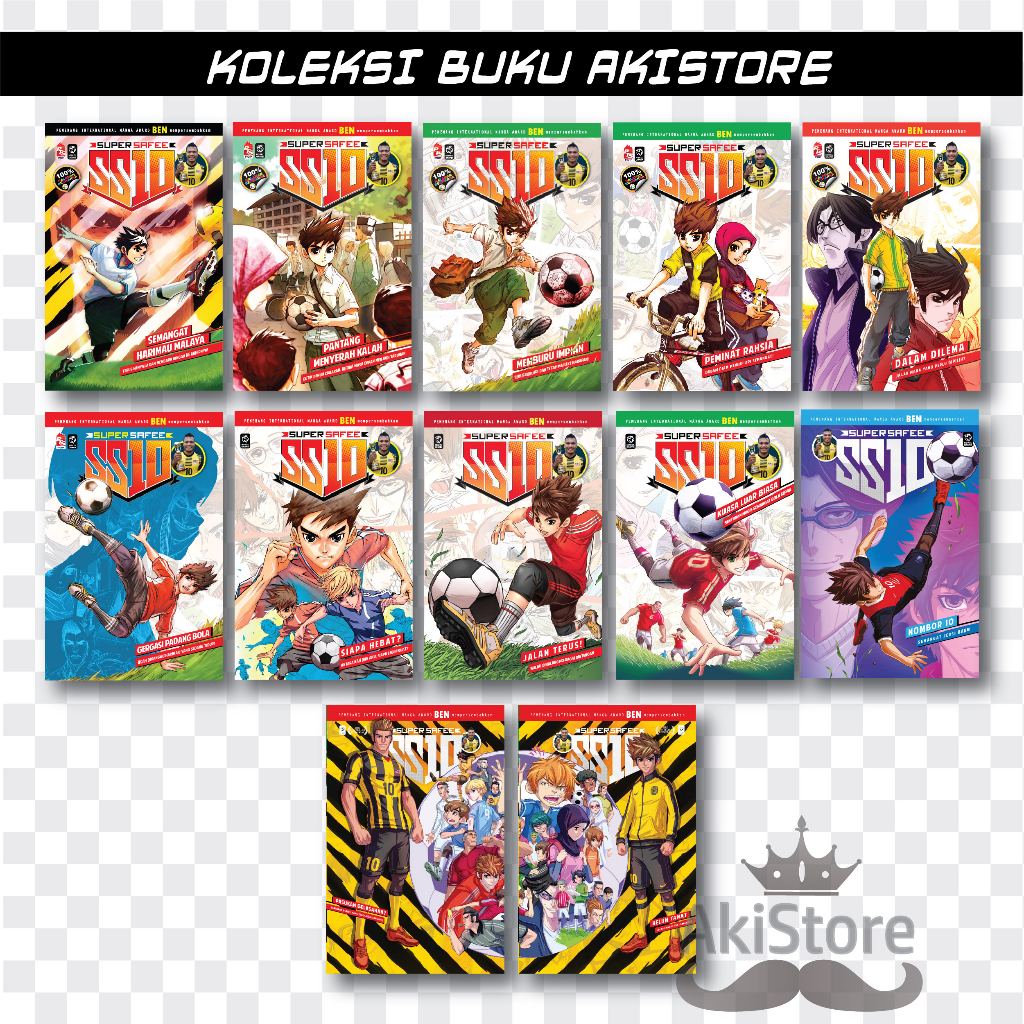 BUKU KOMIK Siri SS10 Super Safee Sali Comic Komik Pemain Bola Komik Bola | Shopee Malaysia
