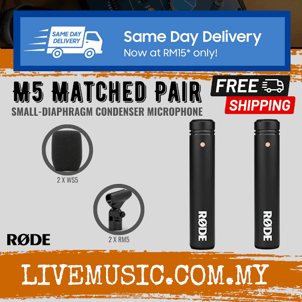 Rode M5 Matched Pair Condenser Microphone ( M5MP / M5-MP ) | Shopee ...