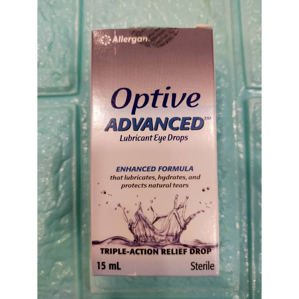 OPTIVE ADVANCED LUBRICATING EYE DROPS 15ML | Shopee Malaysia