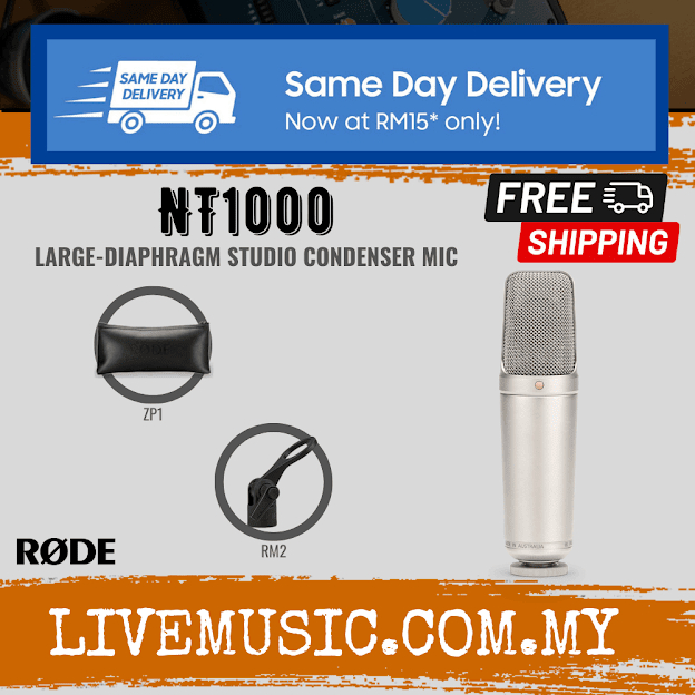 Rode NT1000 Large-diaphragm Condenser Microphone ( NT-1000 ) | Shopee ...