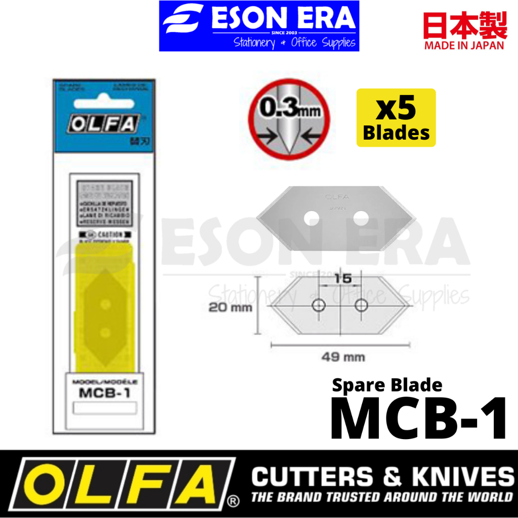 Olfa MC-45/2B Mat/Mount Board 45 Degree Cutter Made in Japan Pisau ...