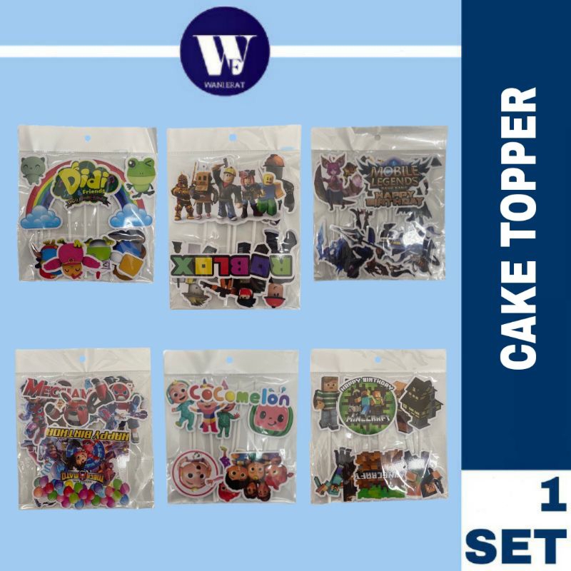 CARTOON CAKE TOPPER | SONIC | MECHAMATO | DIDI & FRIENDS | COCOMELON ...