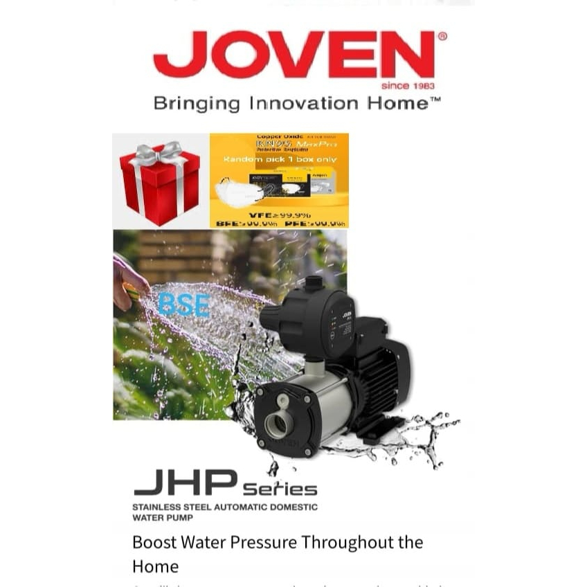 JOVEN JHP4-40 (1.0hp/0.75kw) Stainless Steel Automatic Domestic Water Pump | Shopee Malaysia