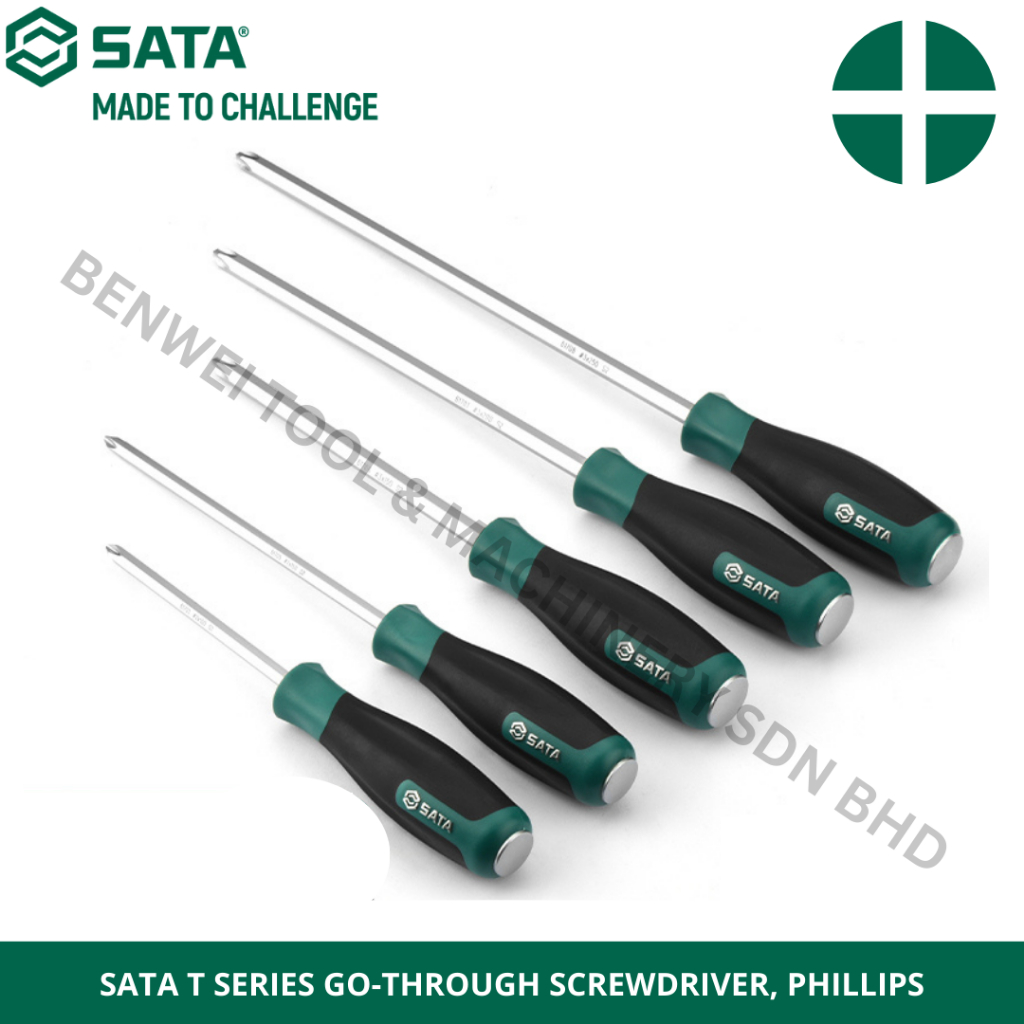 SATA T SERIES GO-THROUGH SCREWDRIVER, PHILIPS / SCREWDRIVER SET / SATA ...