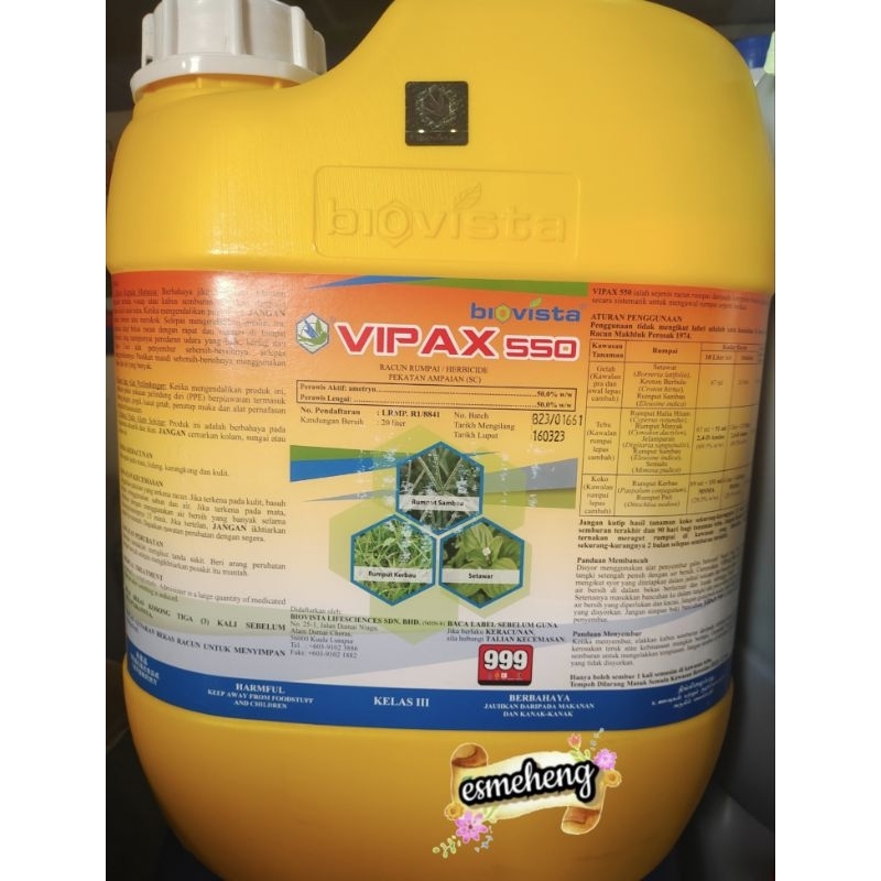20L Vipax 550 (Racun Rumput Sambau Darat) Tebunas | Shopee Malaysia