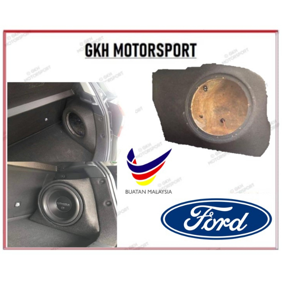 FORD FOCUS RANGER REAR TRUNK BONNET FIBER SUBWOOFER WOOFER BOX CUSTOM ...
