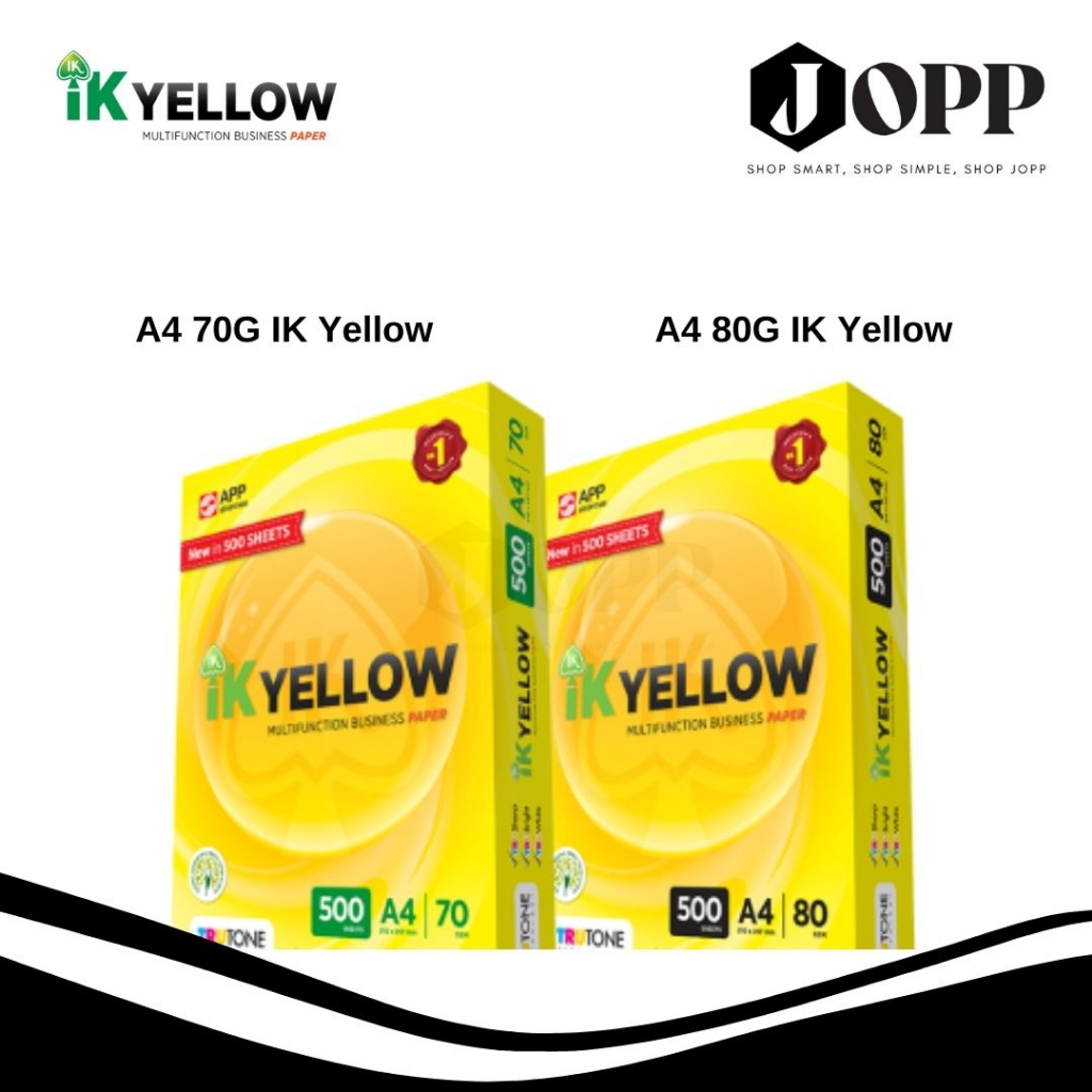 A4 IK Yellow - 500's 70/80gsm | Shopee Malaysia