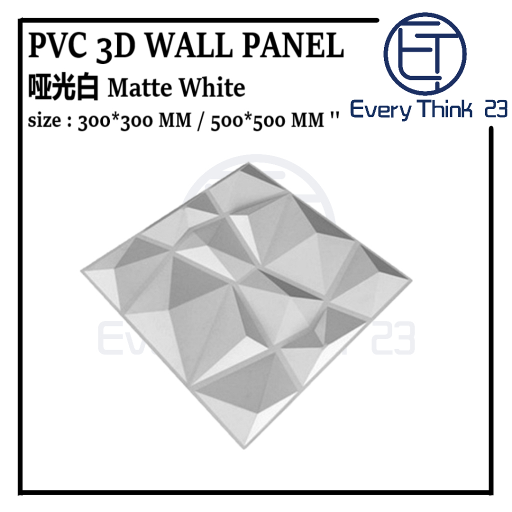 PVC 3D WALL PANEL (50X50CM 30X30CM)/ LUXURY / NORDIC / DECO WALL PAPER ...