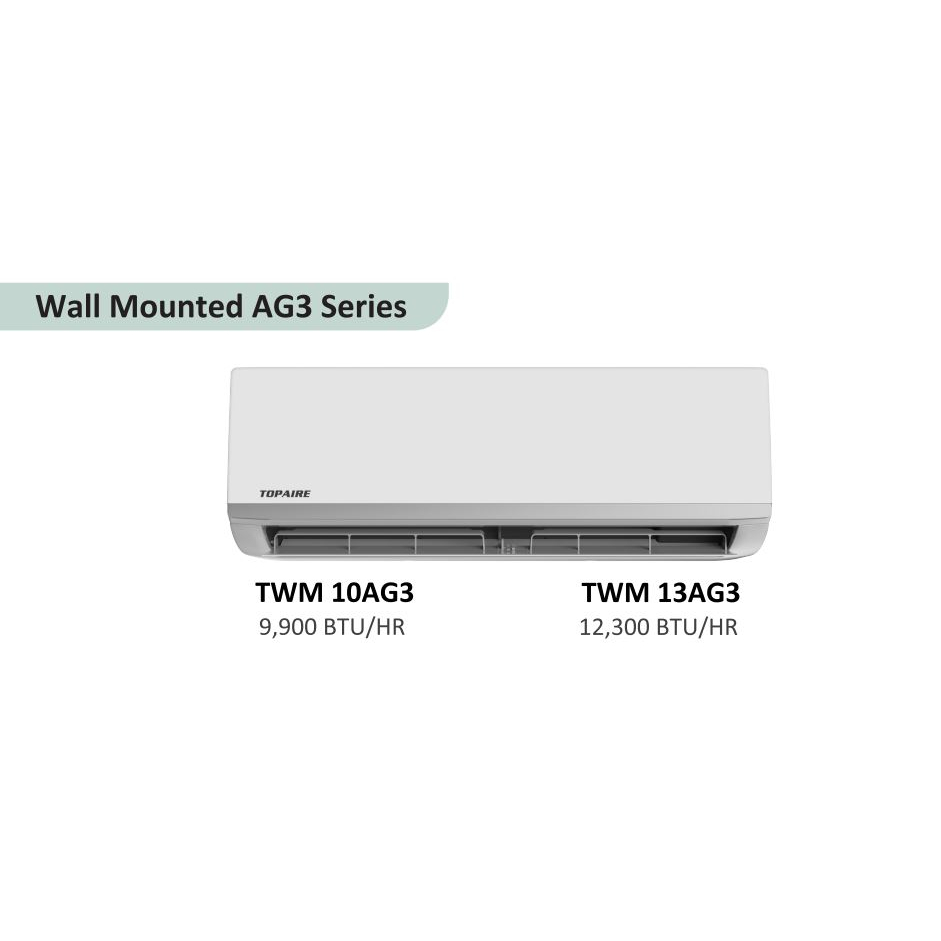TOPAIRE 1HP / 1.5HP Air-Conditioners Wall Mounted Non Inverter R32 AG3 ...