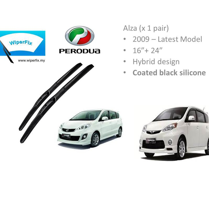 [WiperFix] Perodua Alza WIPER 2009-2014-2021 - NEW Latest - SILICONE ...