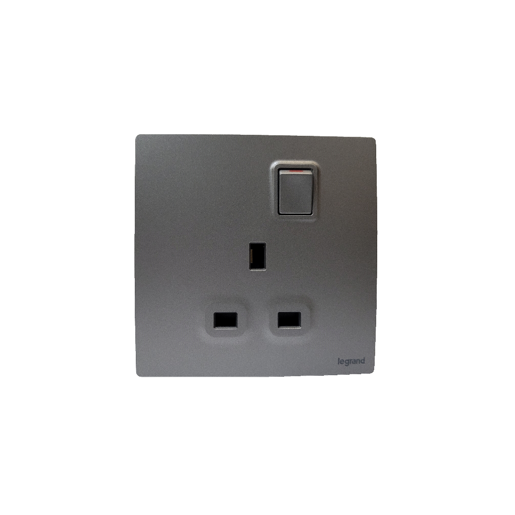 Legrand Mallia Senses Dark Silver Socket & Switches | Shopee Malaysia