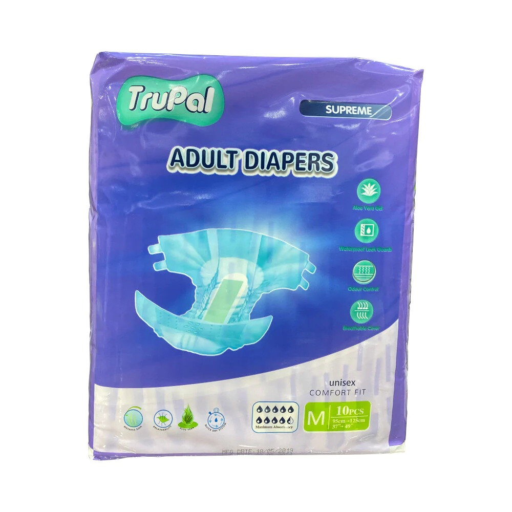 Trupal Adult Diapers Premium M (10's) | Shopee Malaysia