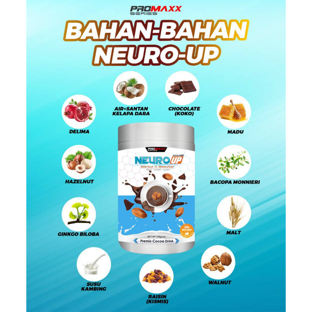 Susu Coklat Neuro-Up IQ Booster HQ Vitamin Minda Genius NEW PACKAGING ...