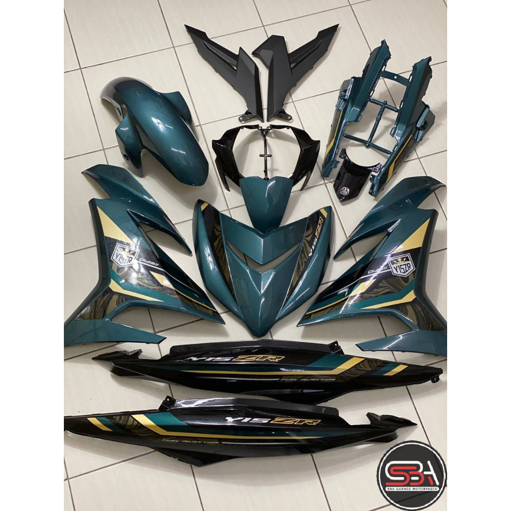 COVERSET SIAP TANAM Y15 Y15ZR YSUKU V1 V2 HIJAU / BIRU SE 2023 MDNCM1 ...