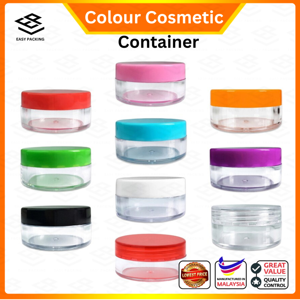 MOQ-20pcs Round Cosmetic Jar 3g 5g 10g Cosmetic Small Container Round ...