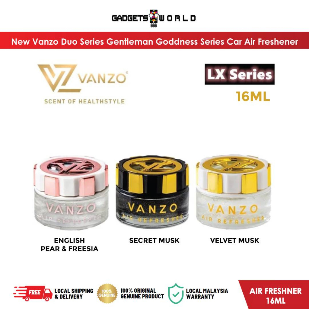 New Vanzo Duo Series Gentleman Goddess Series Car Air Freshener Car ...