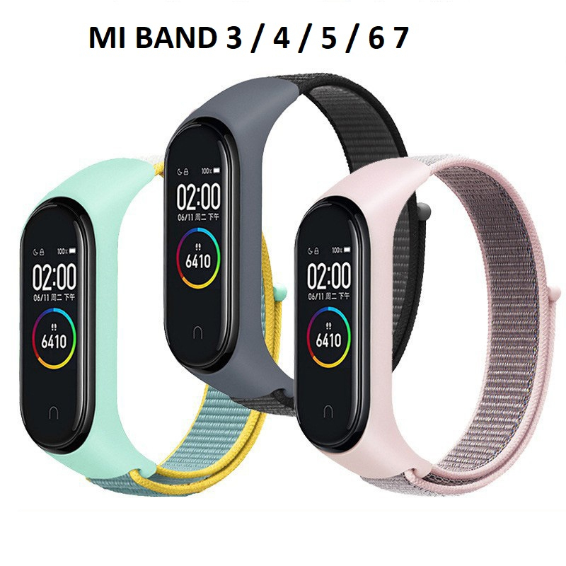 Trail Loop Alpine Loop Strap for Xiaomi Mi Band 7 6 5 4 Adjustable Nylon Elastic Sport ...